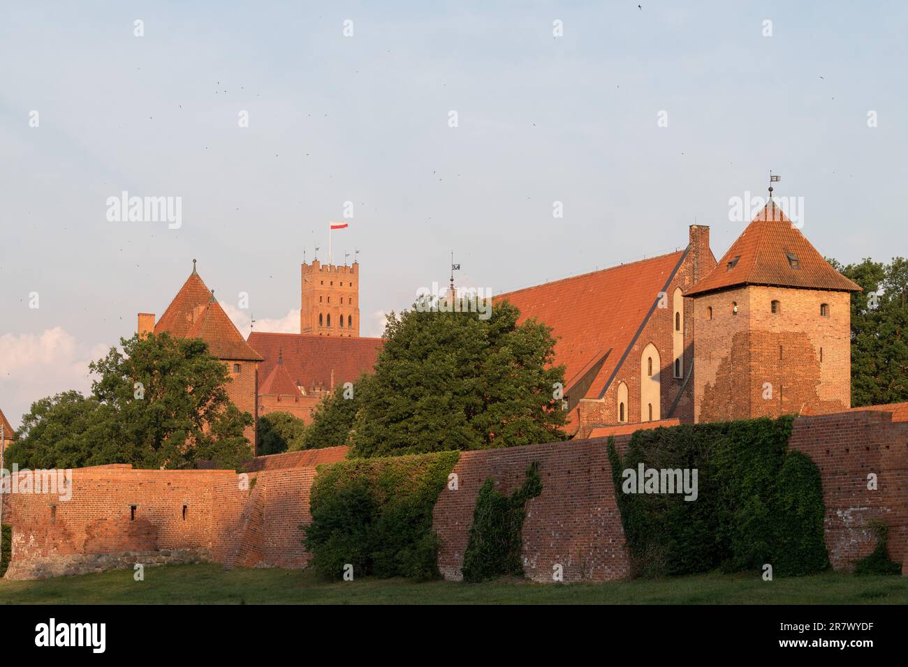 Brick gothic Lower Castle, Middle Castle and High Castle of Mlabork ...