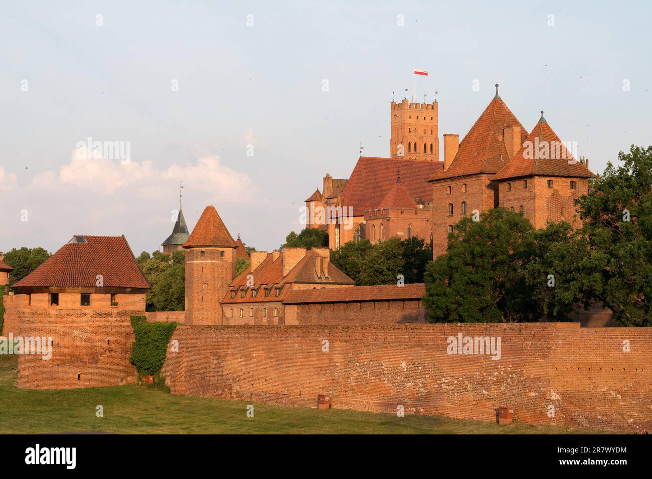 Brick gothic Lower Castle, Middle Castle and High Castle of Mlabork ...