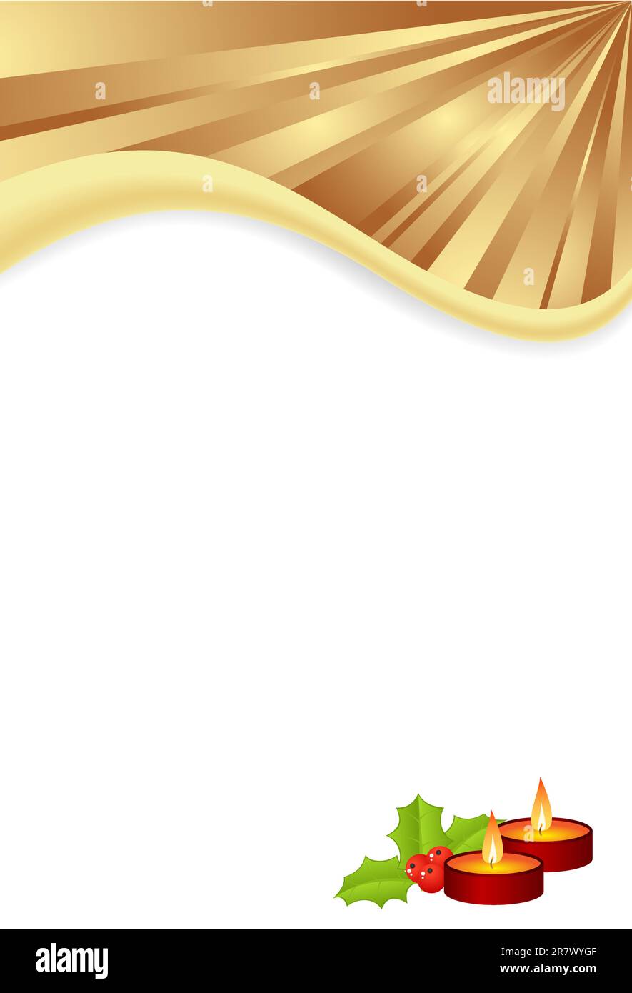 Red frame with christmas decorations. Vector illustration Stock Vector ...