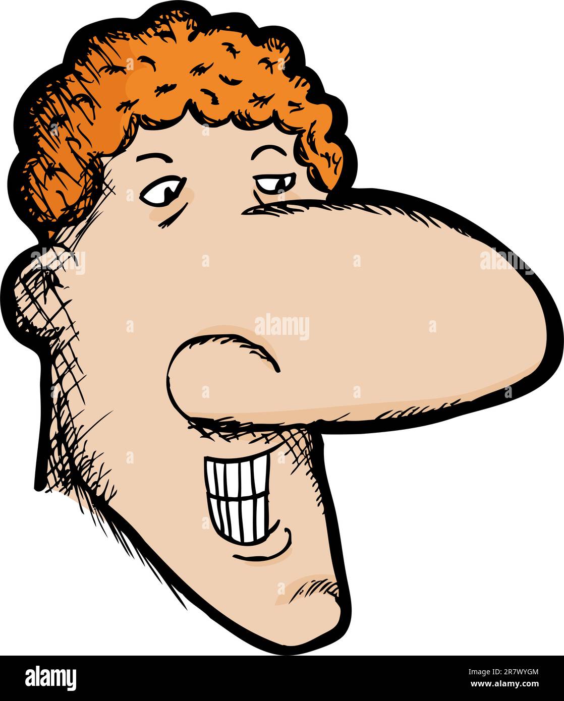 Huge nose male Stock Vector Images - Alamy