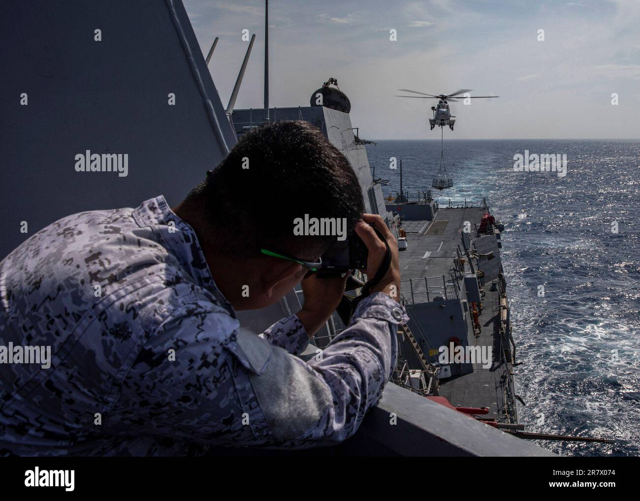 SOUTH CHINA SEA (June 15, 2023) Boatswain’s Mate 3rd Class Mark Anthony ...