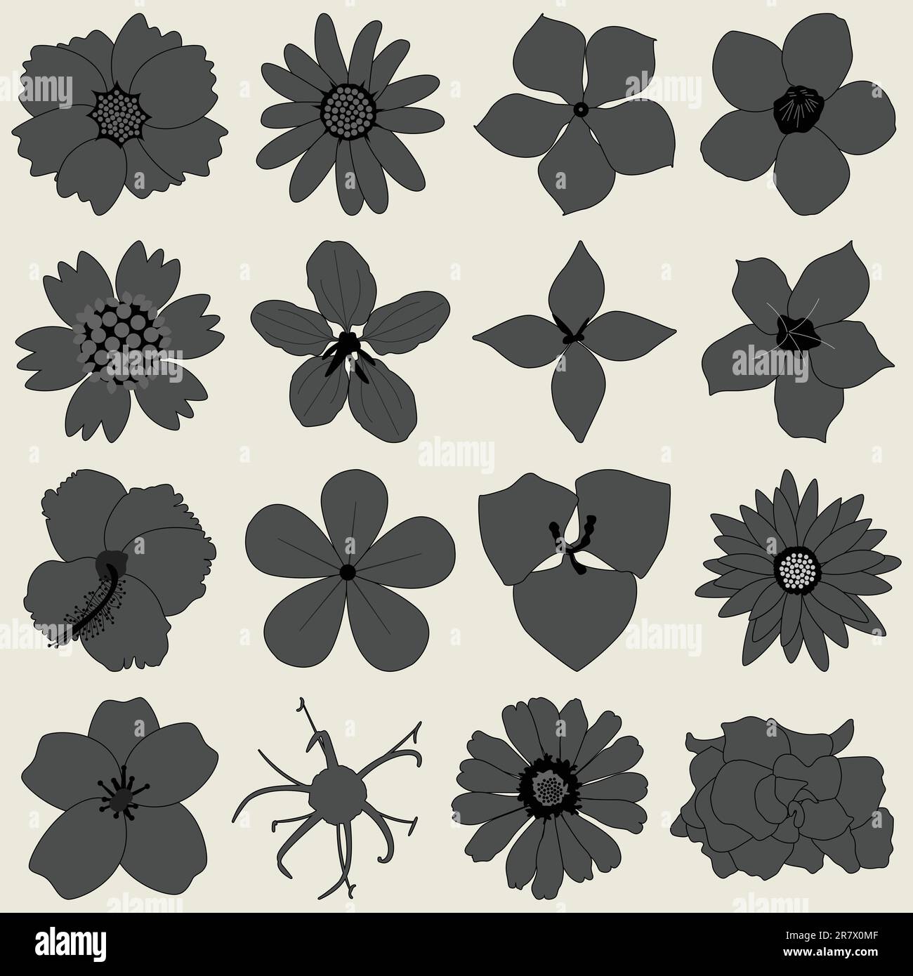 Shade garden Stock Vector Images - Alamy