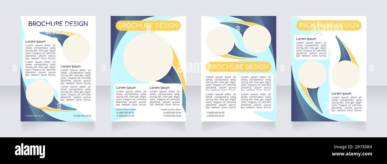 Private school for secondary education promo blank brochure layout ...