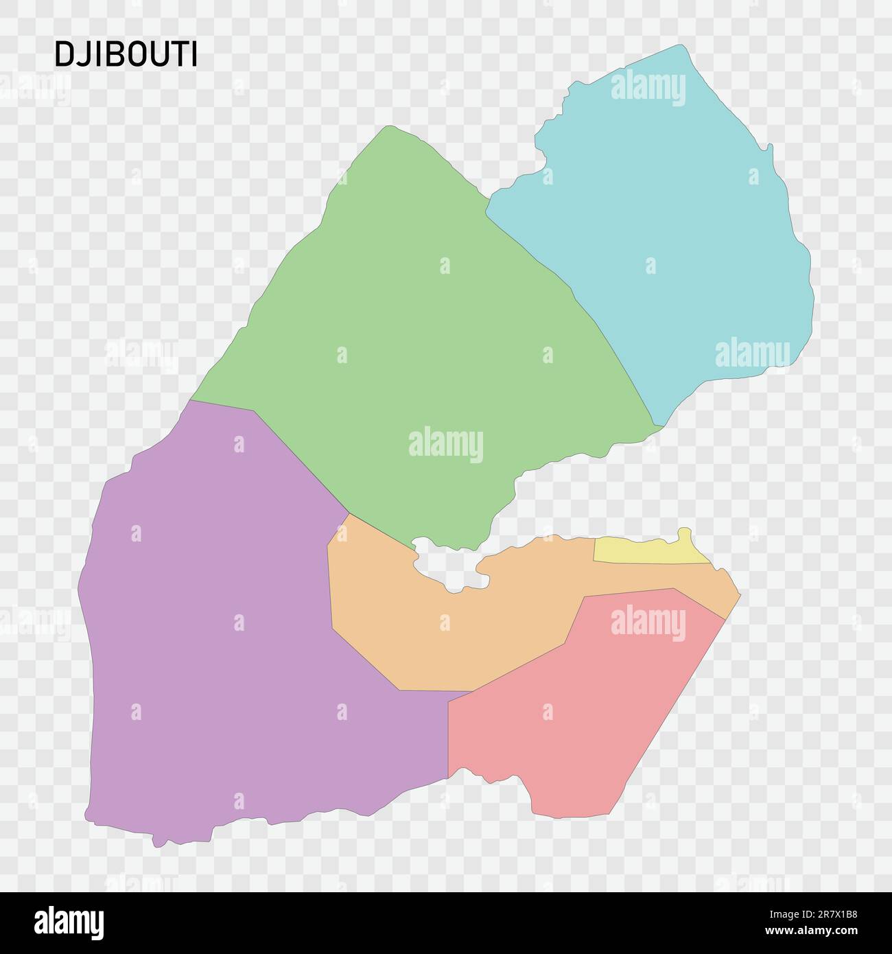 Djibouti political map capital hi-res stock photography and images - Alamy