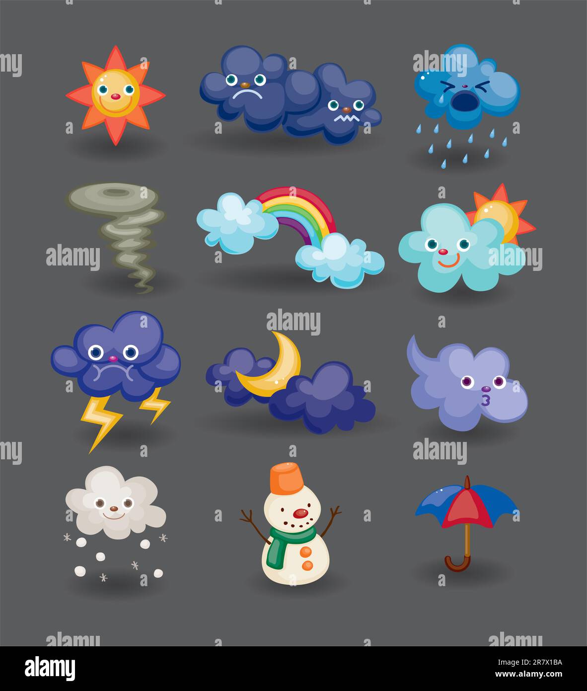 Cartoon weather Stock Vector Images - Alamy