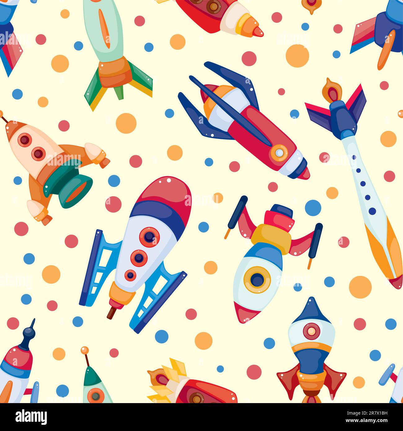 seamless spaceship pattern Stock Vector Image & Art - Alamy