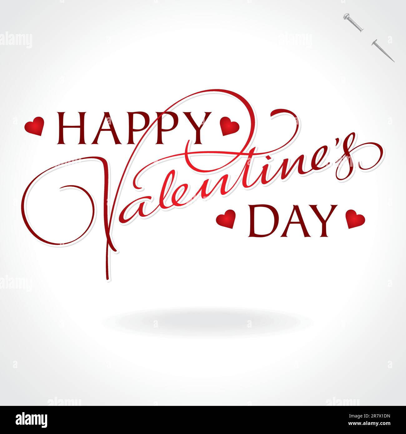 valentine hand lettering - handmade calligraphy; scalable and editable ...