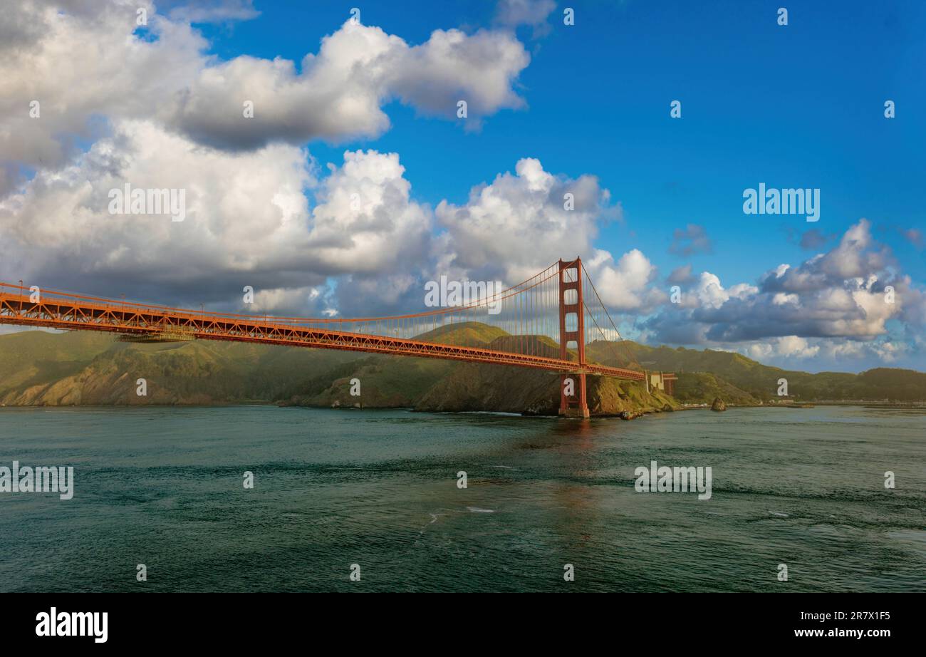 SAN FRANCISCO, CALIFORNIA - April 24, 2023: The Golden Gate Bridge is ...