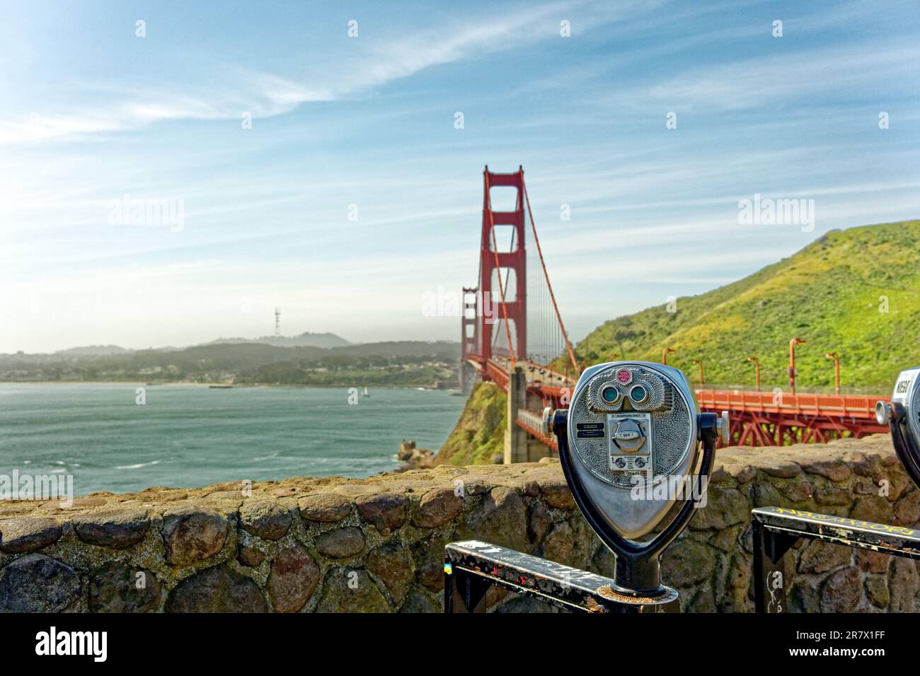 SAN FRANCISCO, CALIFORNIA - April 24, 2023: The Golden Gate Bridge is ...