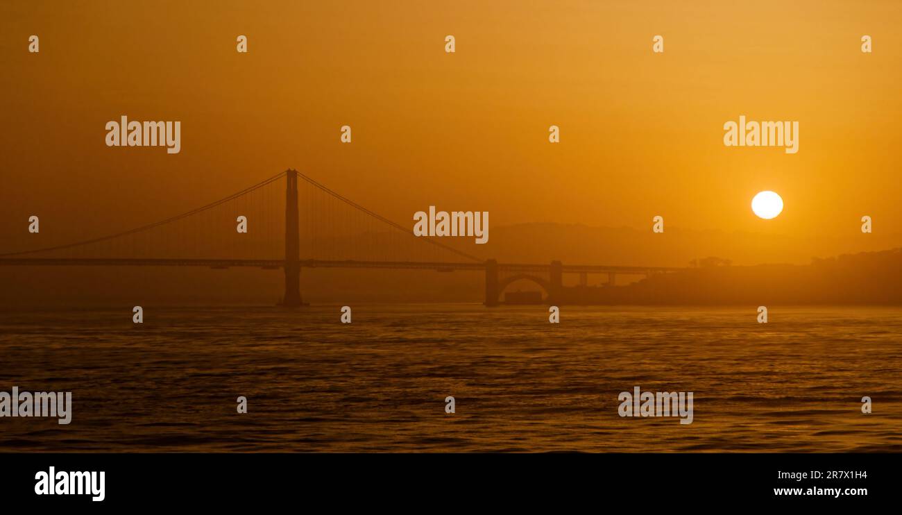 SAN FRANCISCO, CALIFORNIA - April 24, 2023: The Golden Gate Bridge is ...