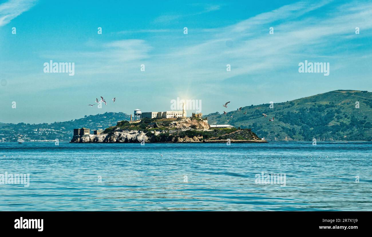 SAN FRANCISCO, CALIFORNIA - April 25, 2023: Alcatraz was a maximum ...