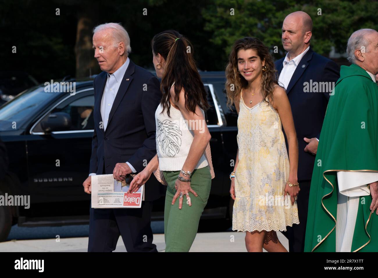 President Joe Biden, from left, daughter Ashley Biden and granddaughter ...