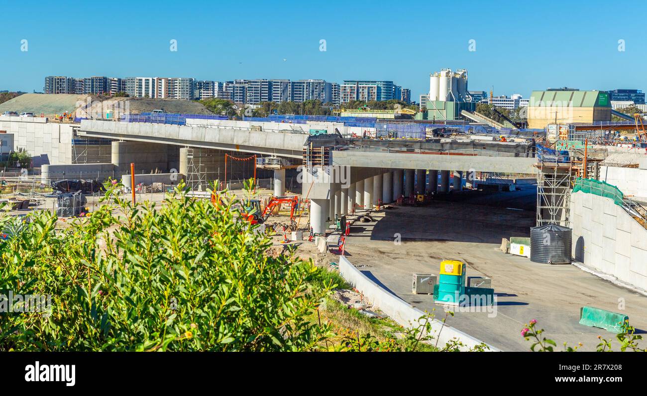 Construction of the 'Sydney Gateway' project in Sydney, Australia ...
