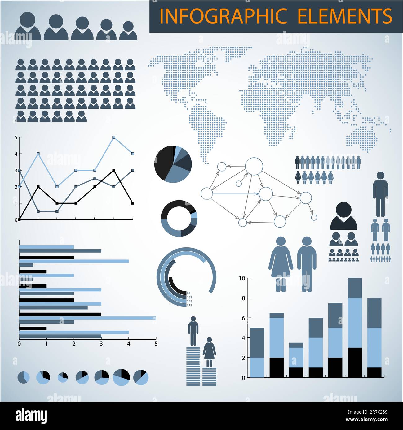 Big Vector set of Infographic elements for your documents and reports ...