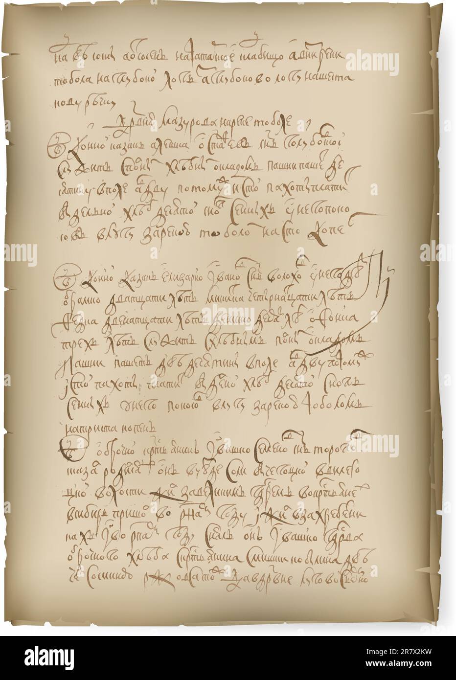 Manuscript Stock Vector Images - Alamy