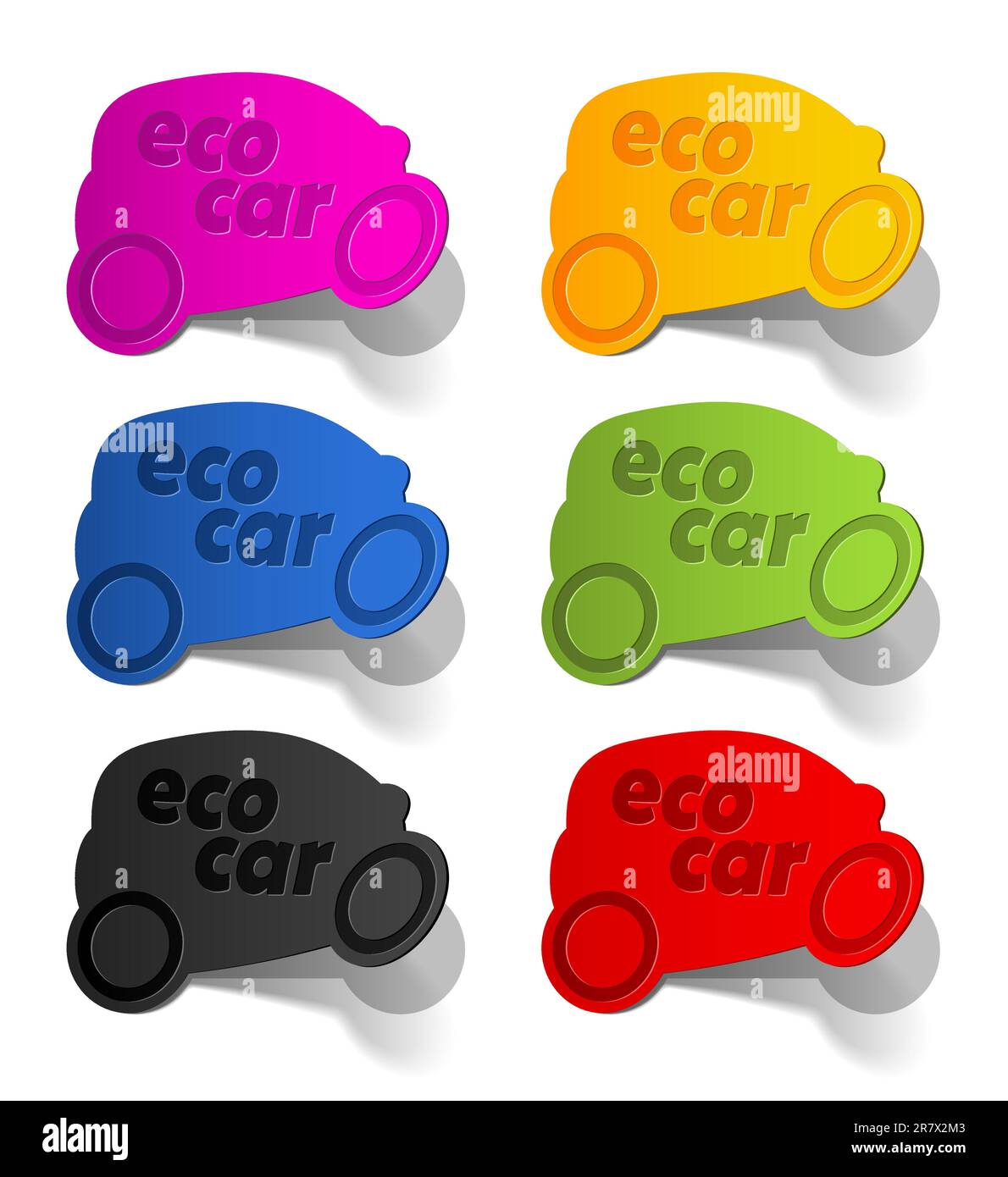 eco car, realistic design elements Stock Vector Image & Art - Alamy