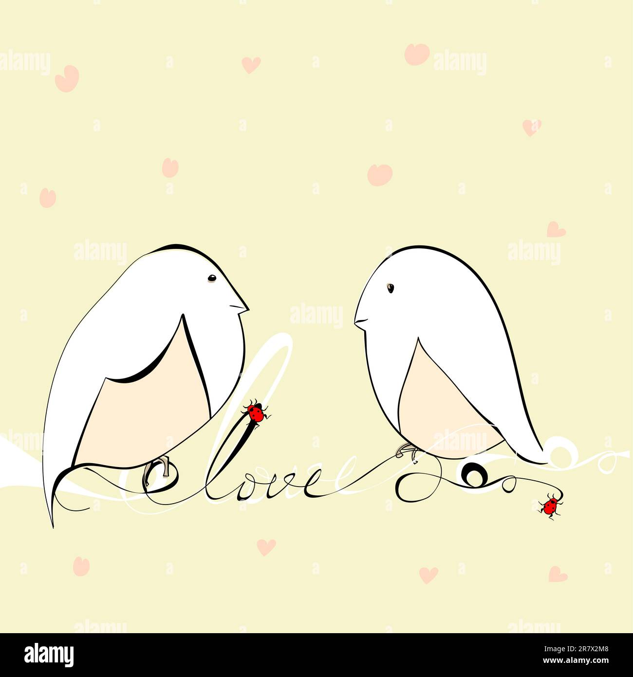 Animal love bird Stock Vector Images - Alamy