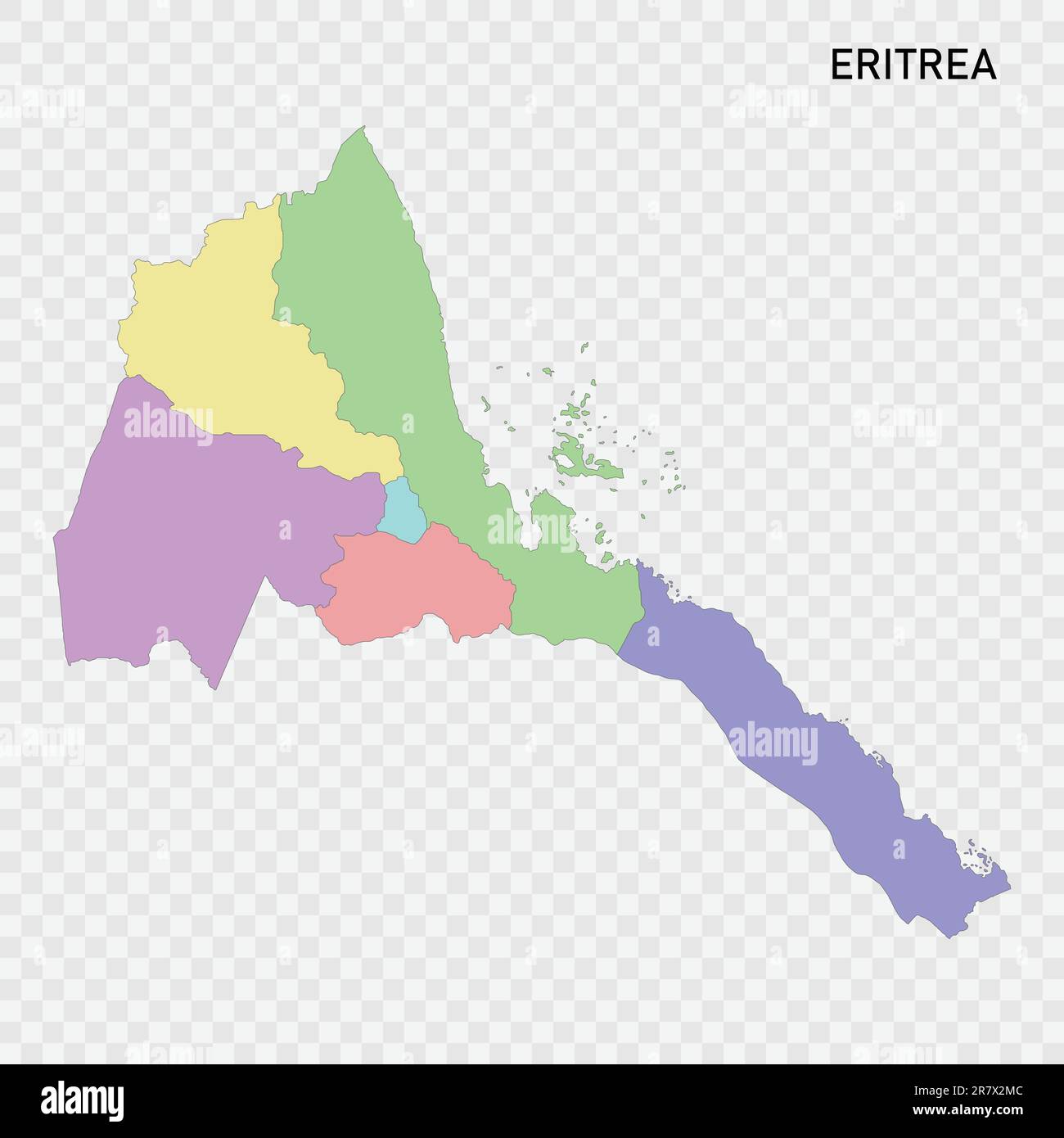 Eritrea political map capital hi-res stock photography and images - Alamy