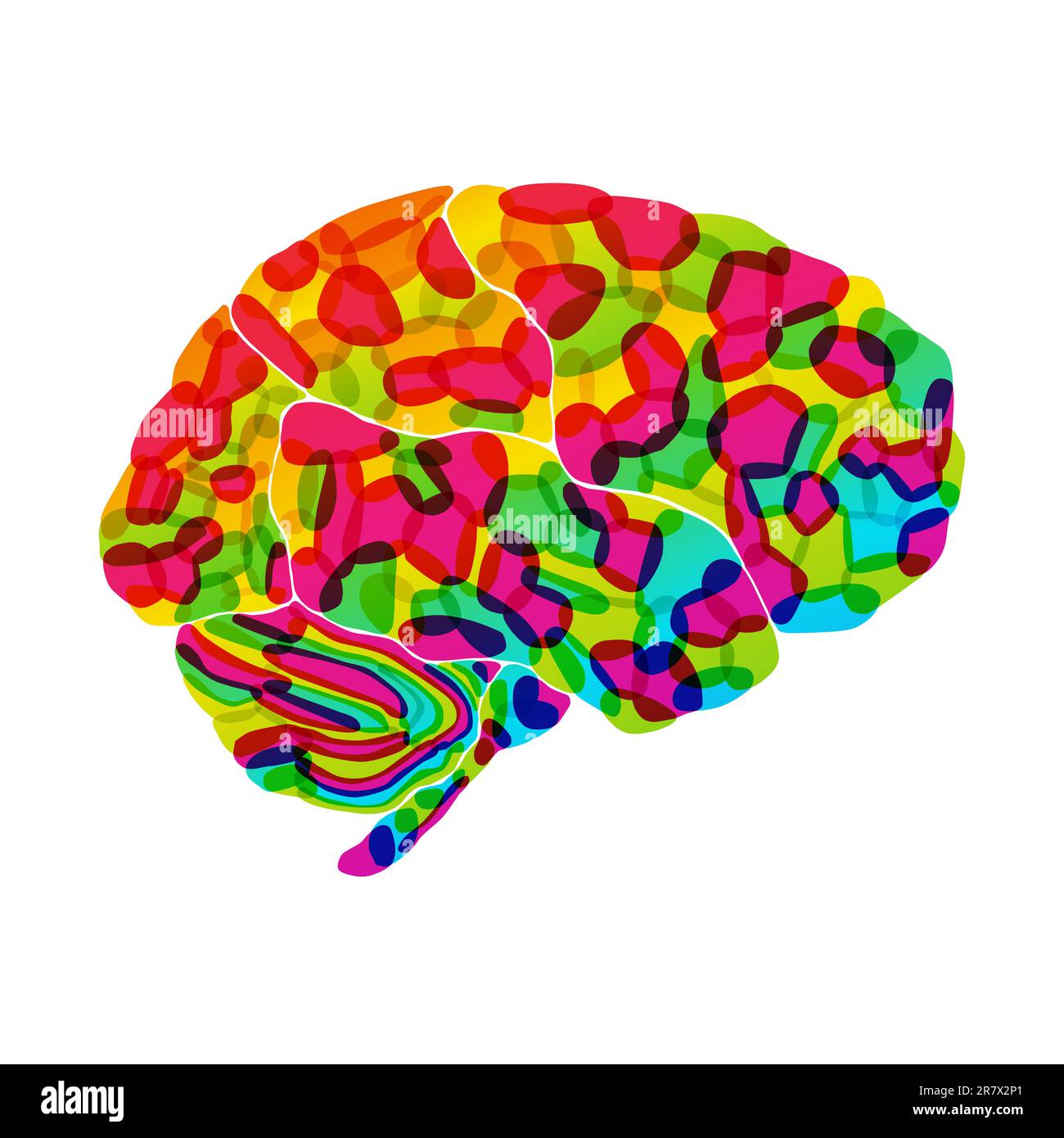 human brain, rainbow dream, vector abstract background Stock Vector ... human brain, rainbow dream, vector abstract background Stock Vector ...