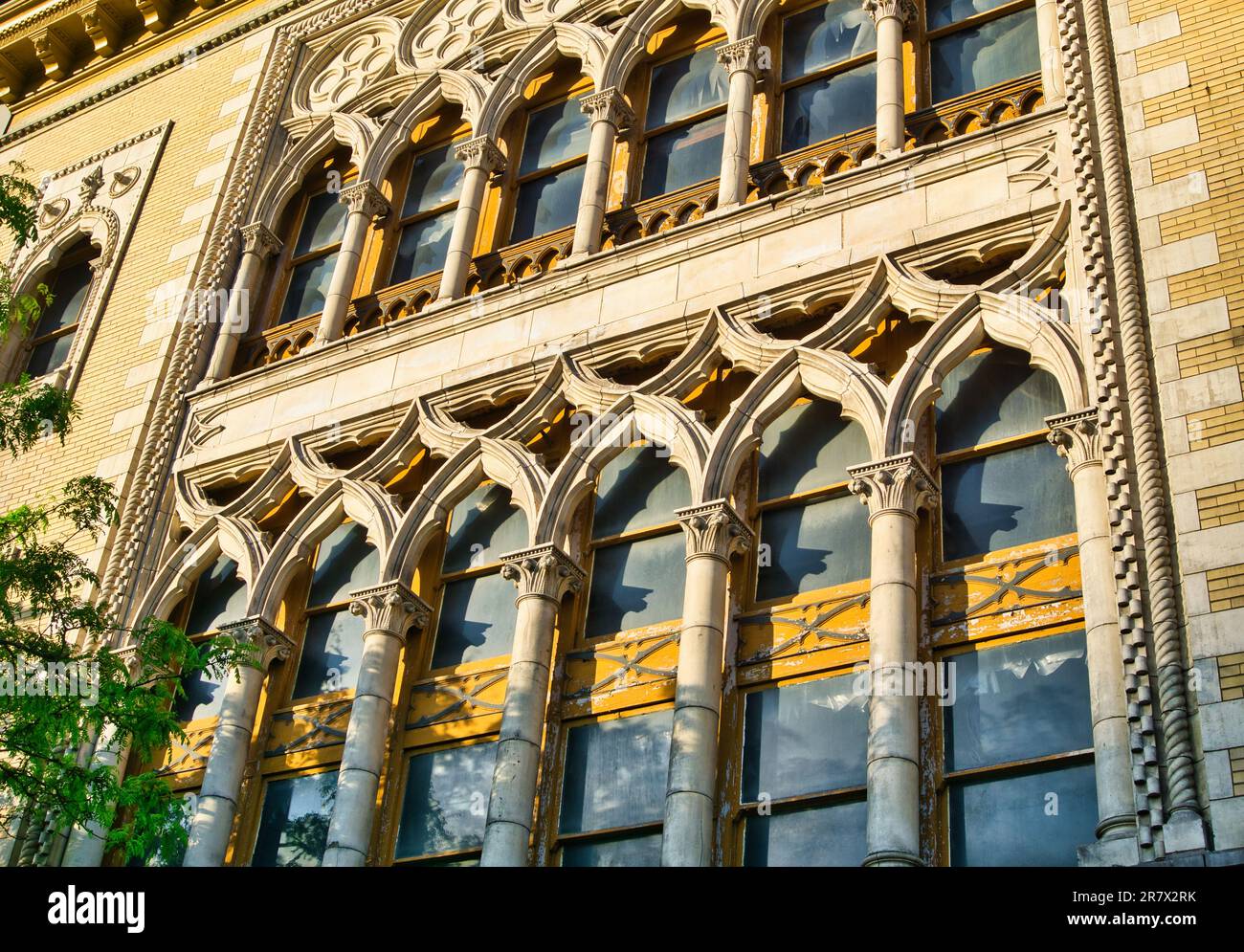Corinthian columns over the windows of Burts Theater in Toledo Ohio ...