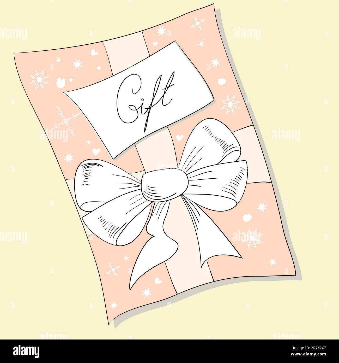 Gift christmas card Stock Vector Images - Alamy