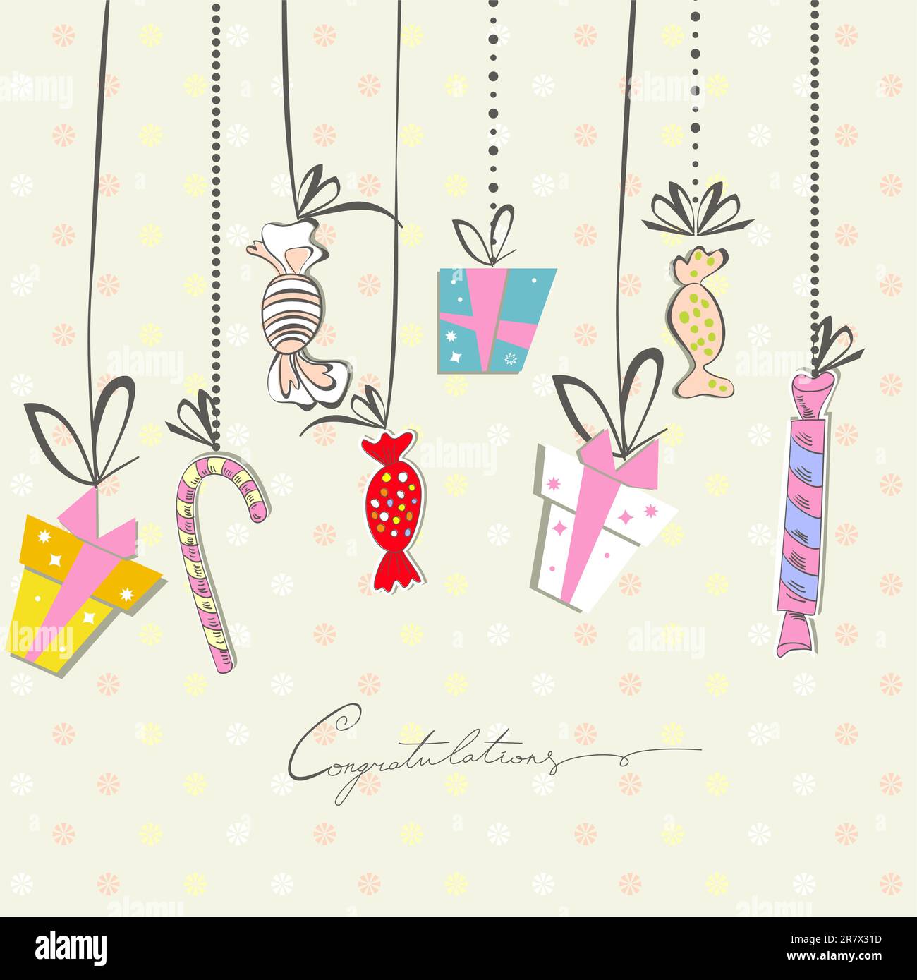 Christmas dessert gift box Stock Vector Images - Alamy