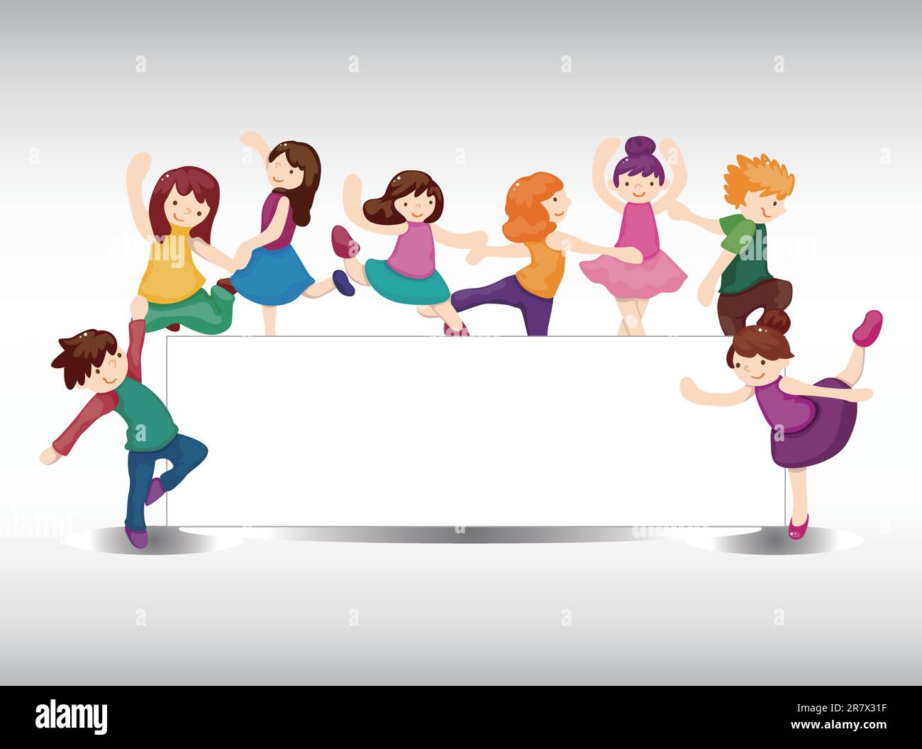 cartoon dancer card Stock Vector Image & Art - Alamy