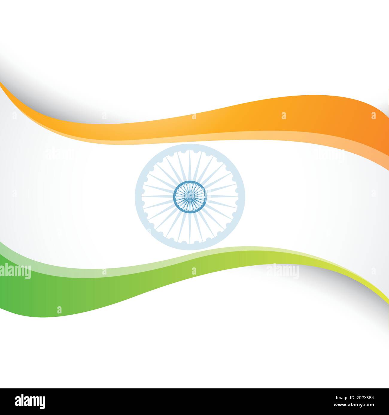 vector wave style indian flag design Stock Vector Image & Art - Alamy