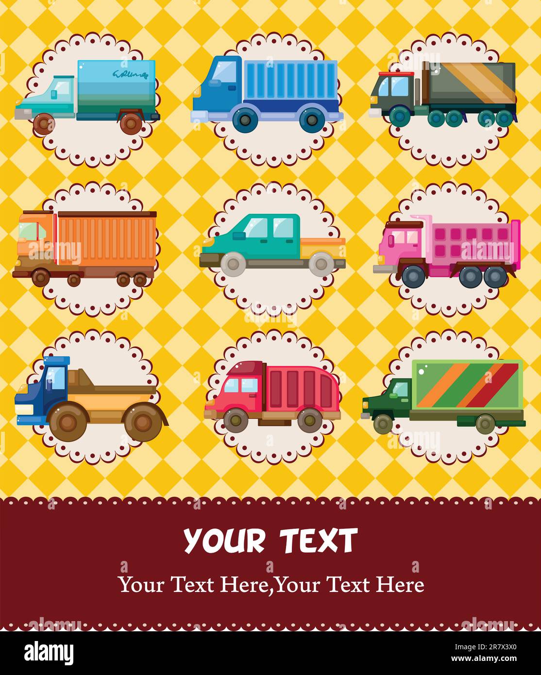 Tractor card Stock Vector Images - Alamy