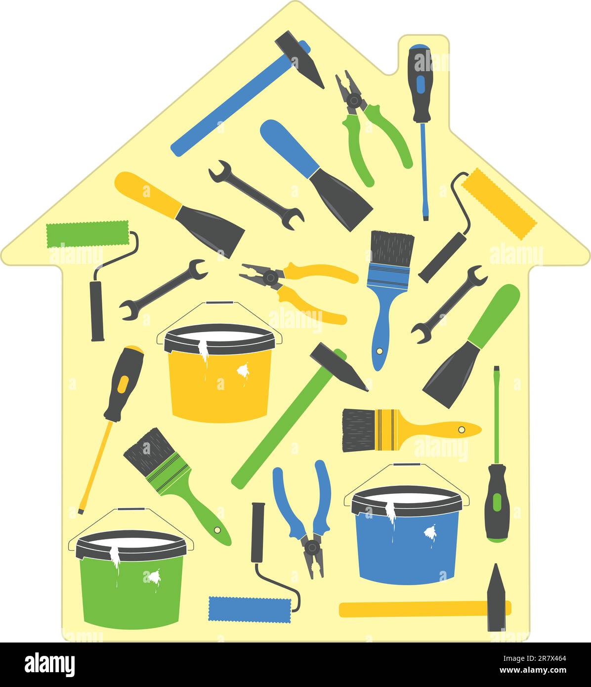 House tools (icons). Vector Illustration Stock Vector Image & Art - Alamy