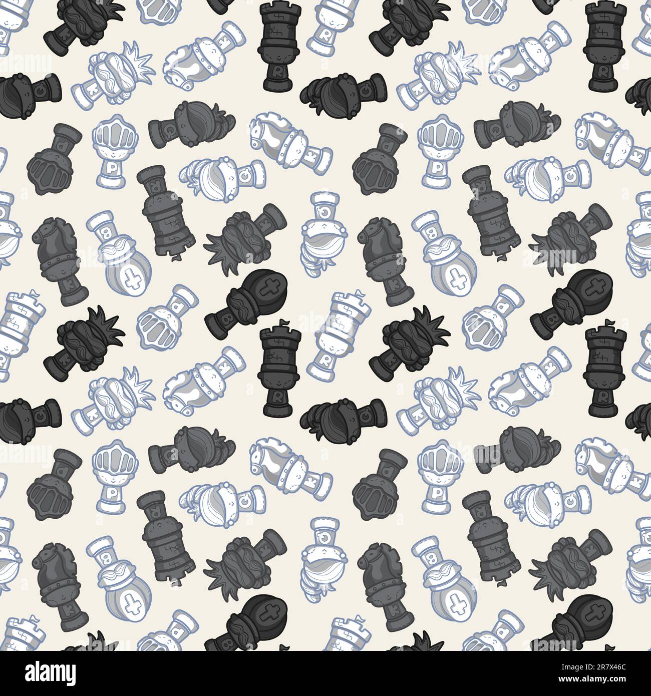 cartoon chess seamless pattern Stock Vector Image & Art - Alamy