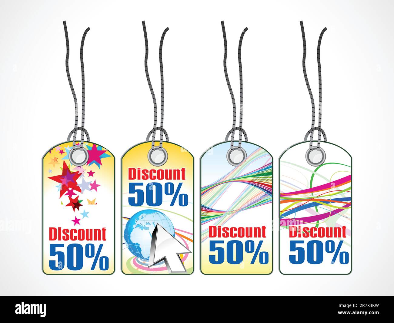 abstract multiple discount coupon vector illustration Stock Vector ...