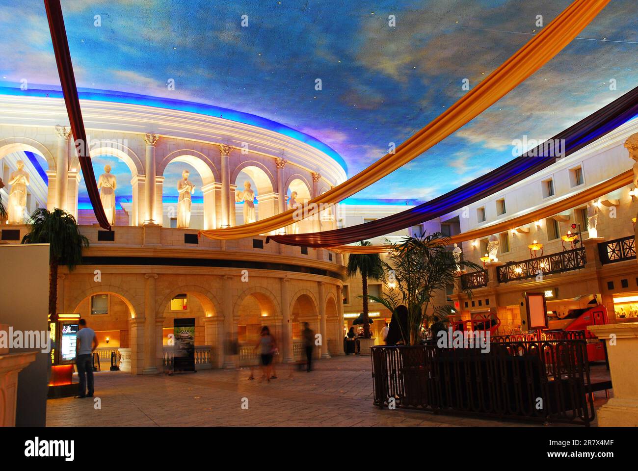 The interior of Caesar’s Casino in Atlantic City is decorated in an ...