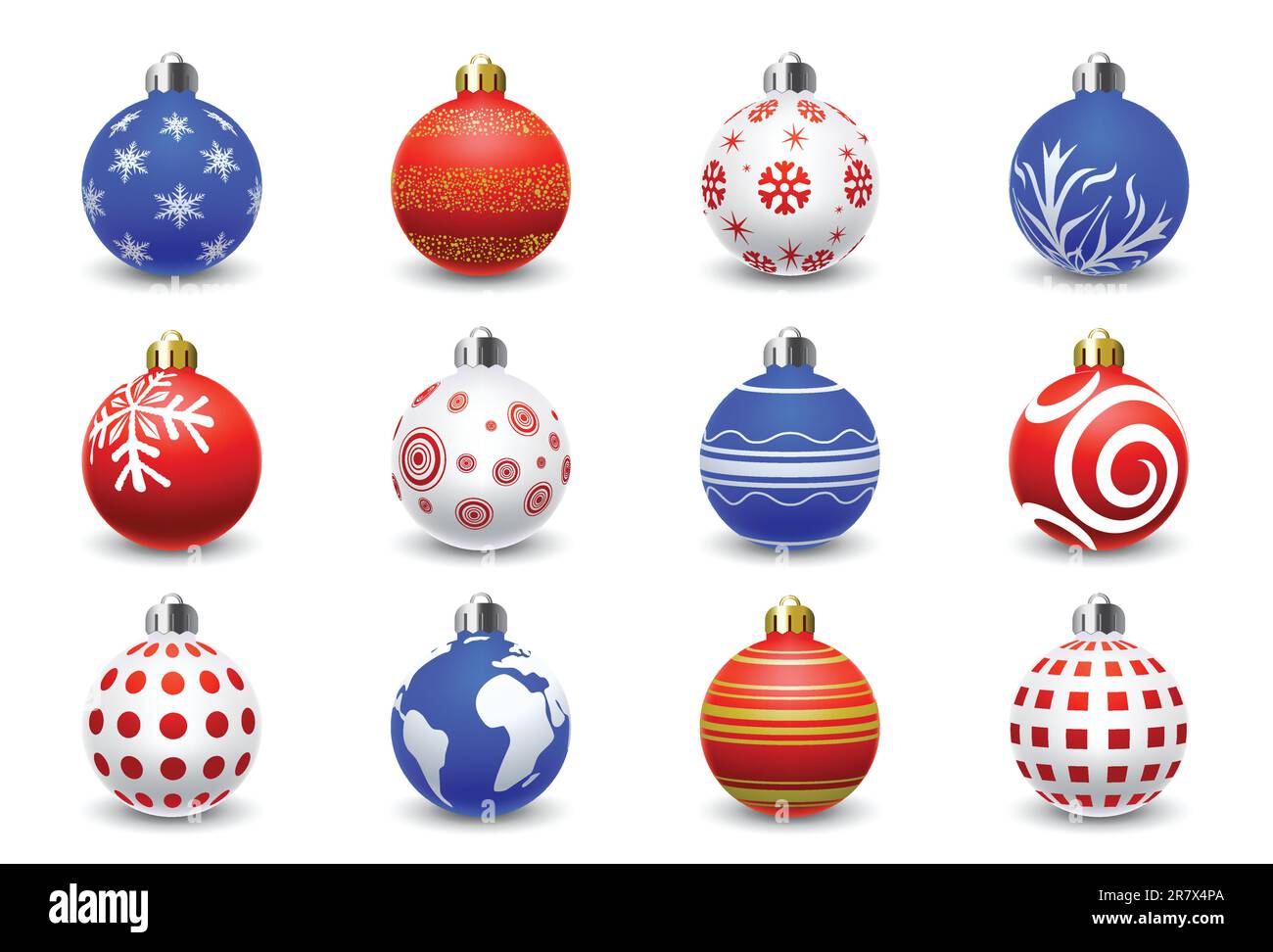 Yellow baubles Stock Vector Images - Alamy