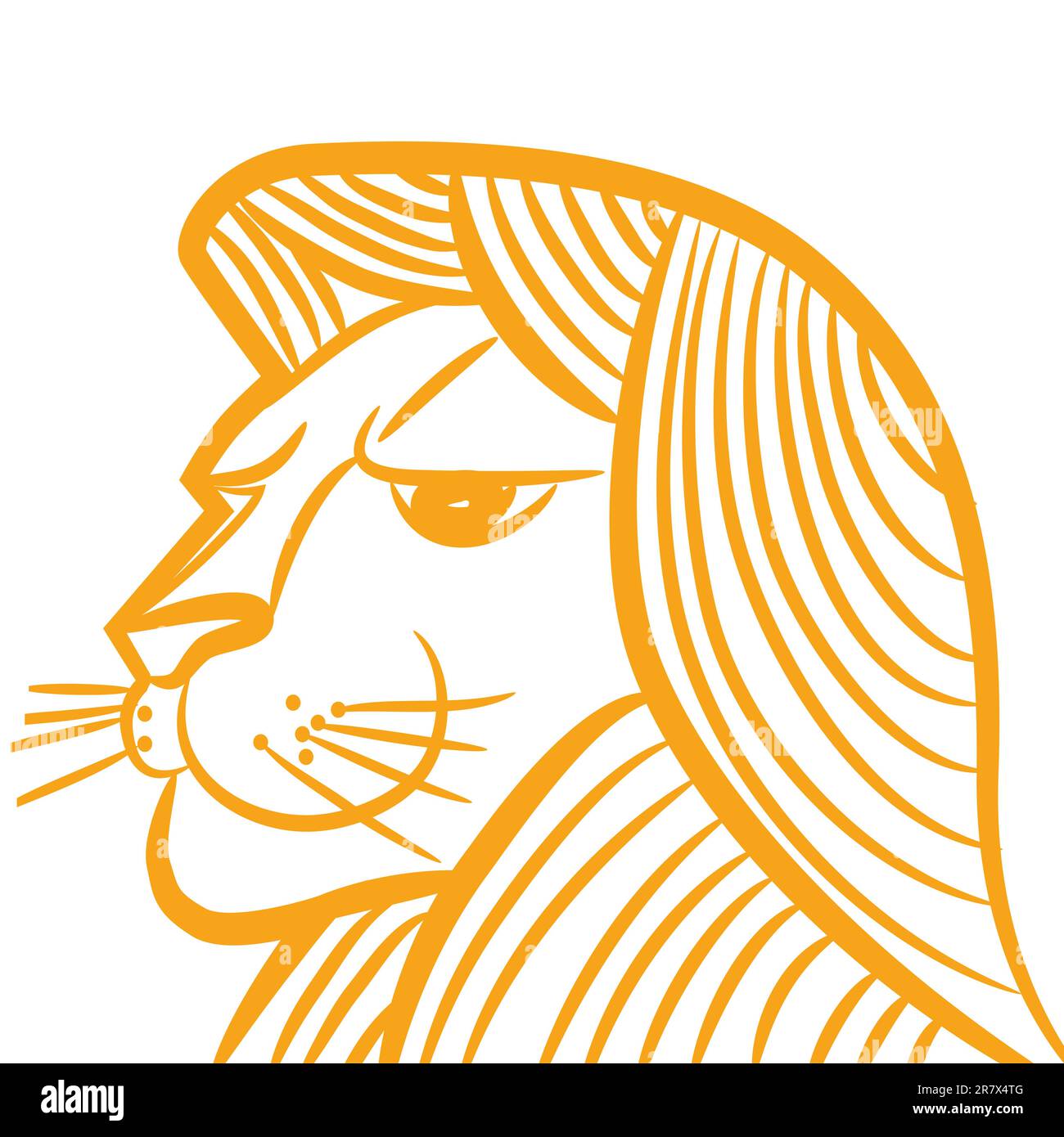 Zodiac sign leo logo, icon sketch style tattoo animal isolated on white ...