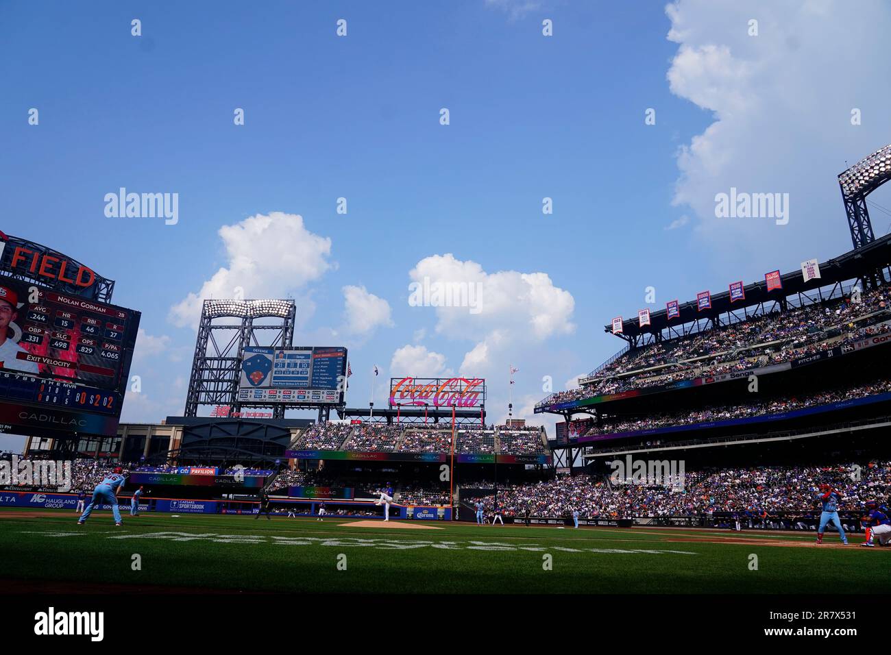 New York Mets' Kodai Senga, of Japan, pitches during the first inning ...