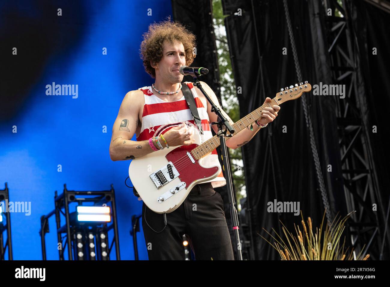 Jeffery Jordan of The Band Camino performs during the 2023 Bonnaroo ...