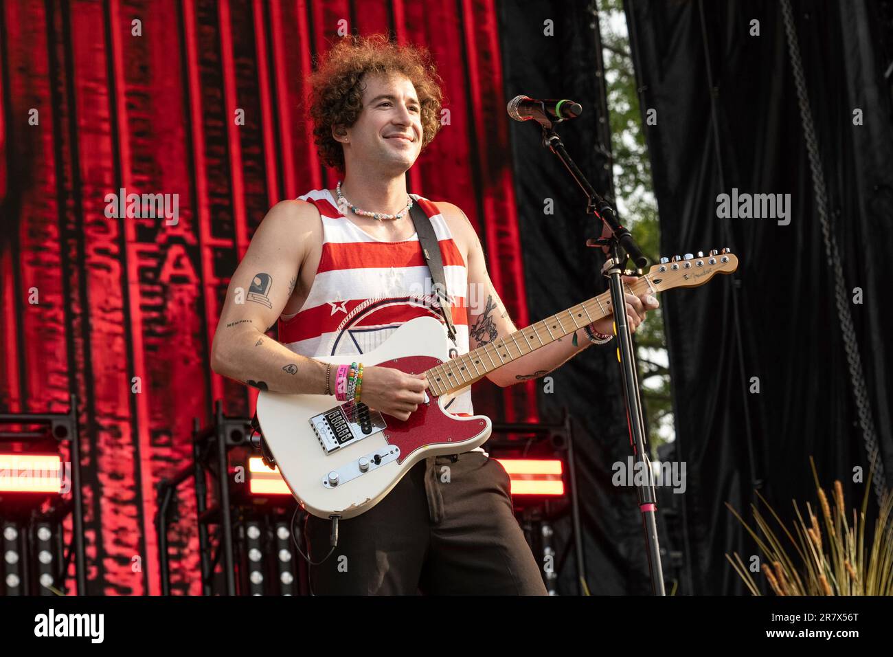 Jeffery Jordan of The Band Camino performs during the 2023 Bonnaroo ...