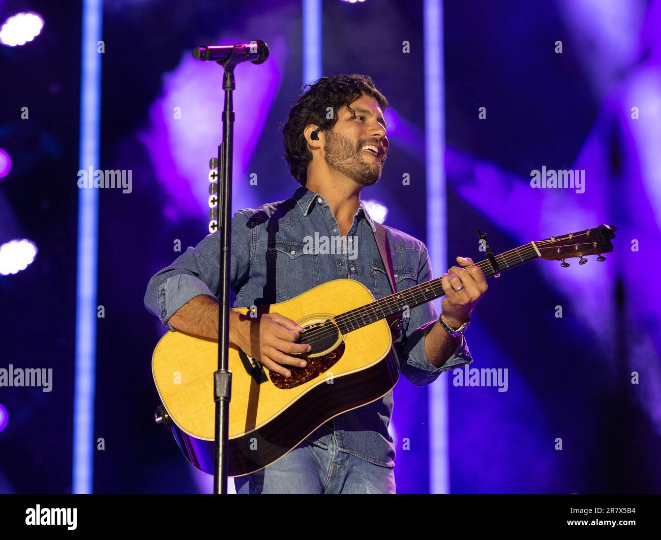 Dan Smeyers of Dan + Shay performs during day 1 of the CMA Fest at ...