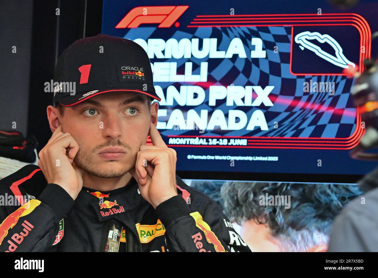 VERSTAPPEN Max (ned), Red Bull Racing RB19, portrait during the Formula 1 Pirelli Grand Prix du ...