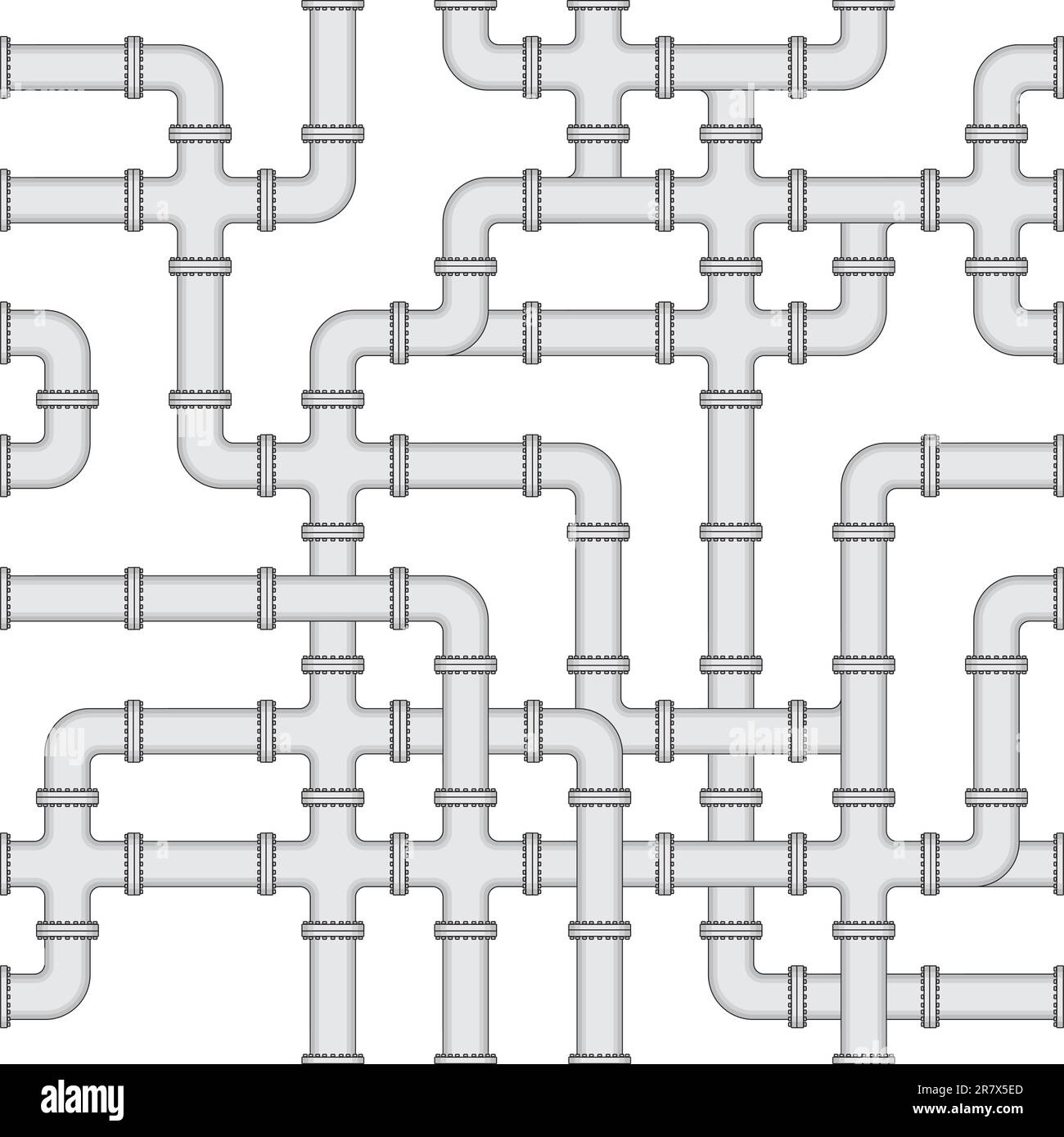 Vector seamless texture - an abstract scheme of water supply Stock ...