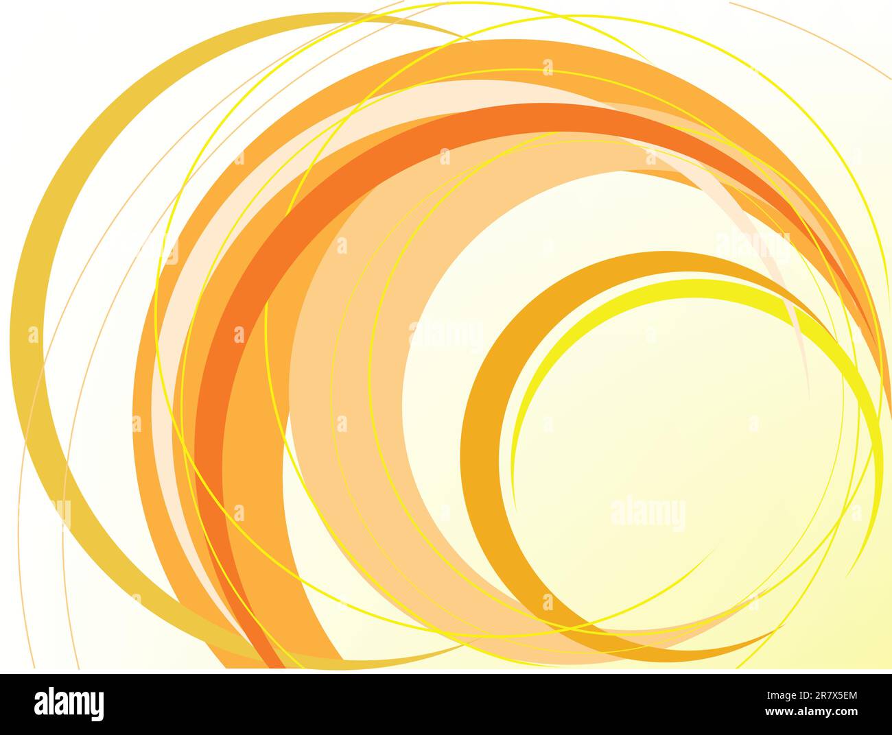 abstract background with orange rings of various widths Stock Vector ...