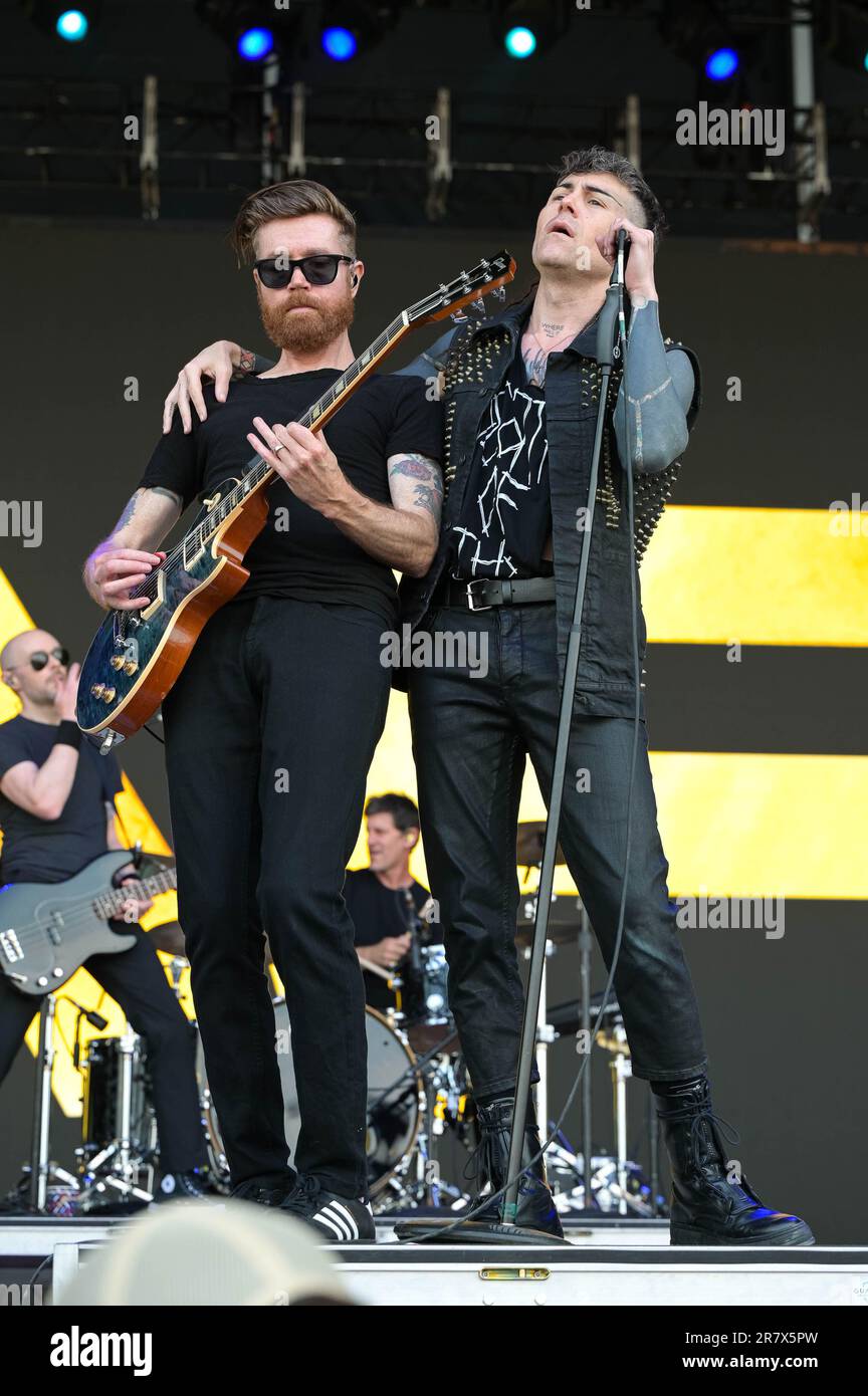 AFI performs during Day 2 of the 2023 Bonnaroo Music & Arts Festival on ...