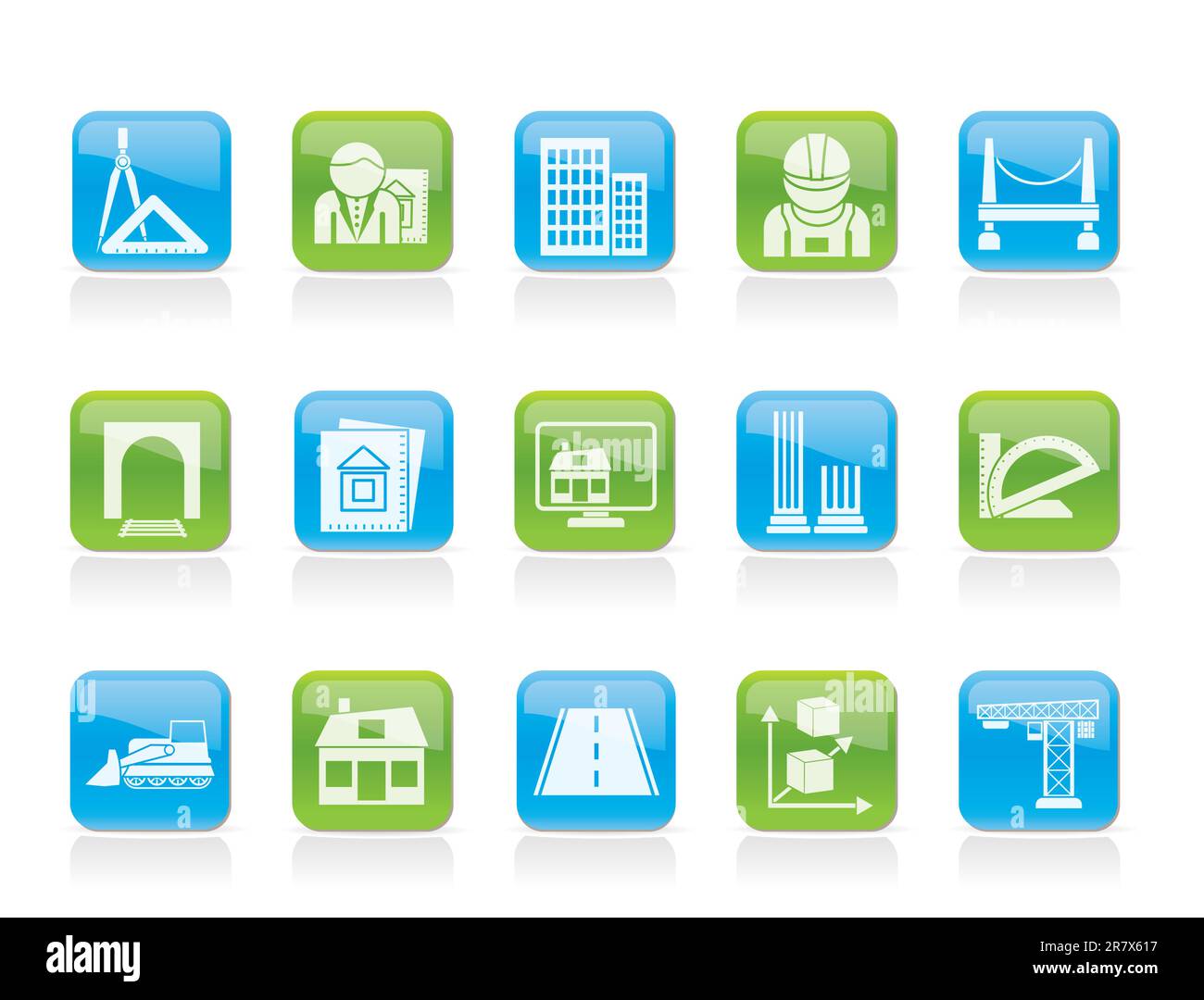 architecture and construction icons - vector icon set Stock Vector ...