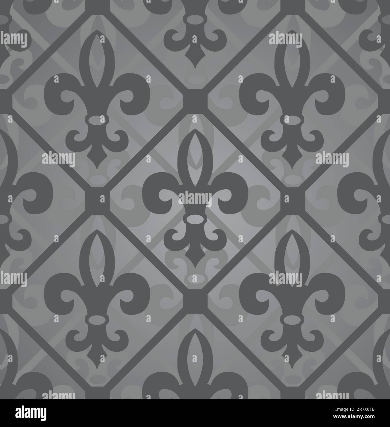 Dark royal pattern. Seamless wallpaper. Retro background Stock Vector ...