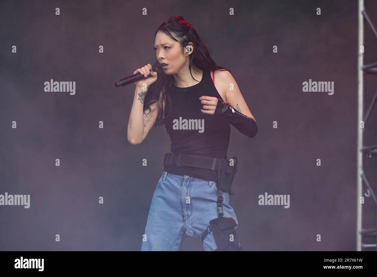 Rina Sawayama performs during Day 2 of the 2023 Bonnaroo Music & Arts ...