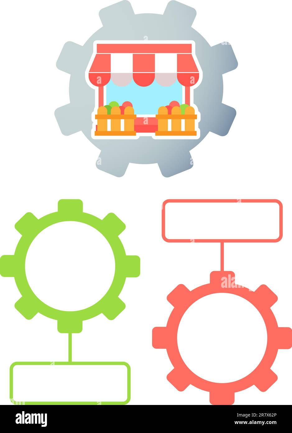 Business ownership strategy infographic chart design element set Stock ...
