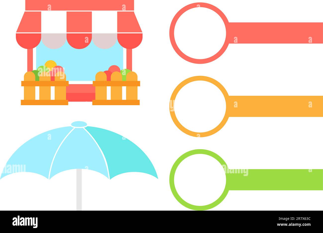 Individual business infographic chart design element set Stock Vector ...