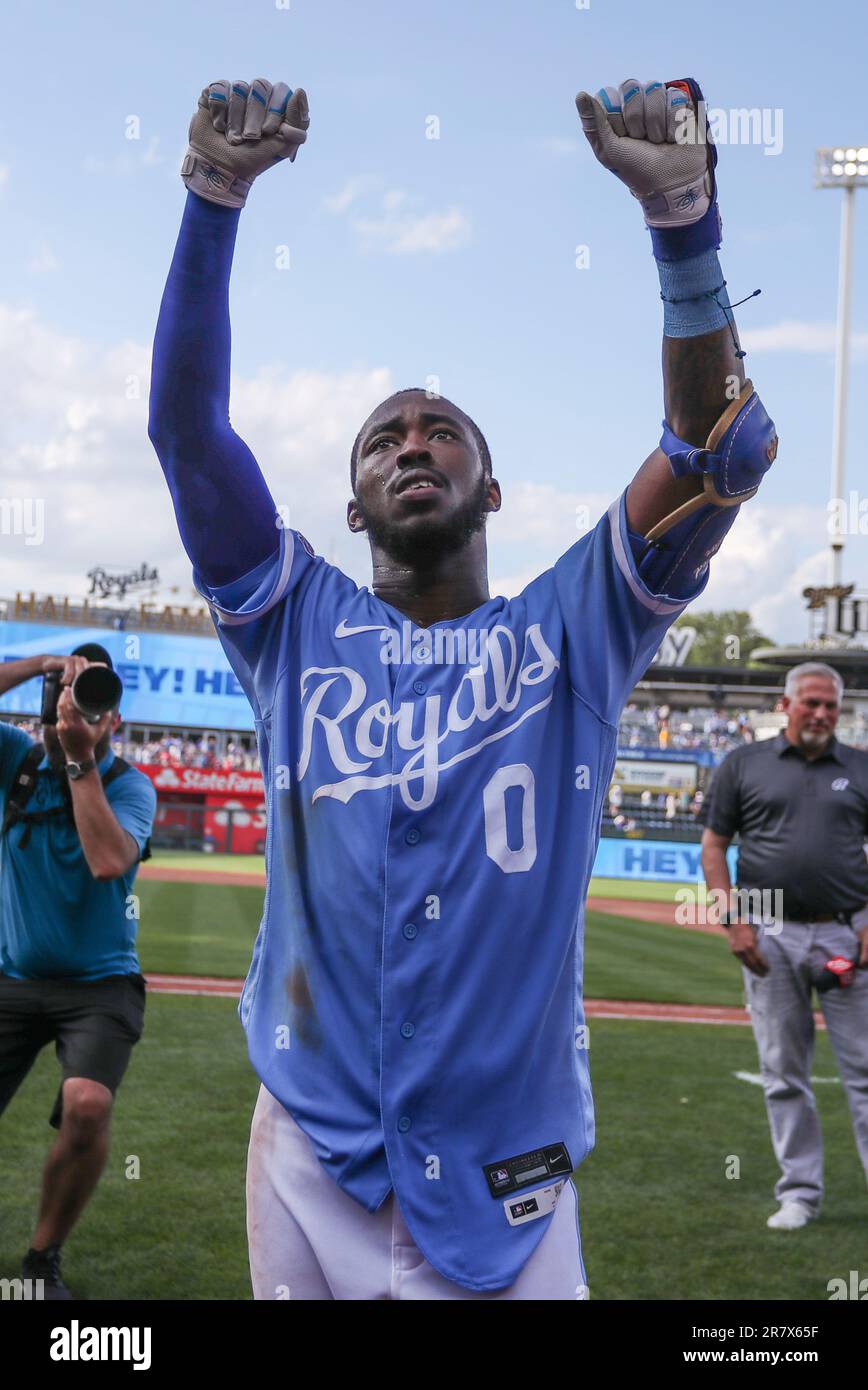 KANSAS CITY, MO - JUNE 17: Kansas City Royals left fielder Samad Taylor ...