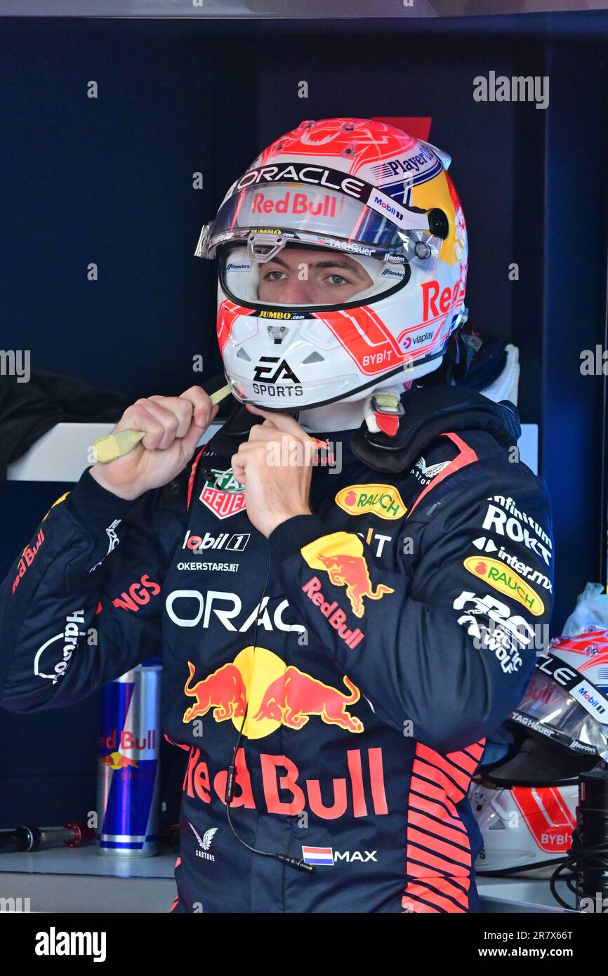 VERSTAPPEN Max (ned), Red Bull Racing RB19, portrait during the Formula 1 Pirelli Grand Prix du ...